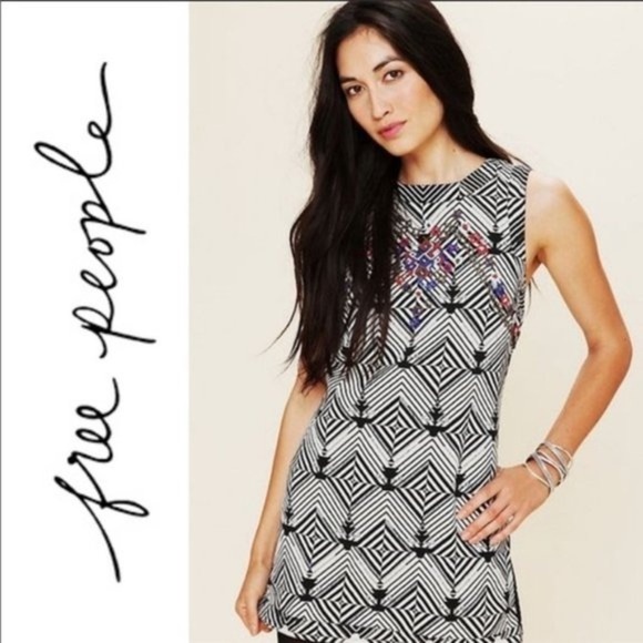 Free People | Dresses | Free Peoplenew Romantics Mod Squad Dress Beaded ...